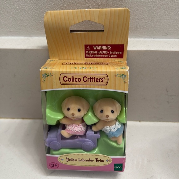 calico critters | Toys | Calico Critters Yellow Labrador Twins New ...